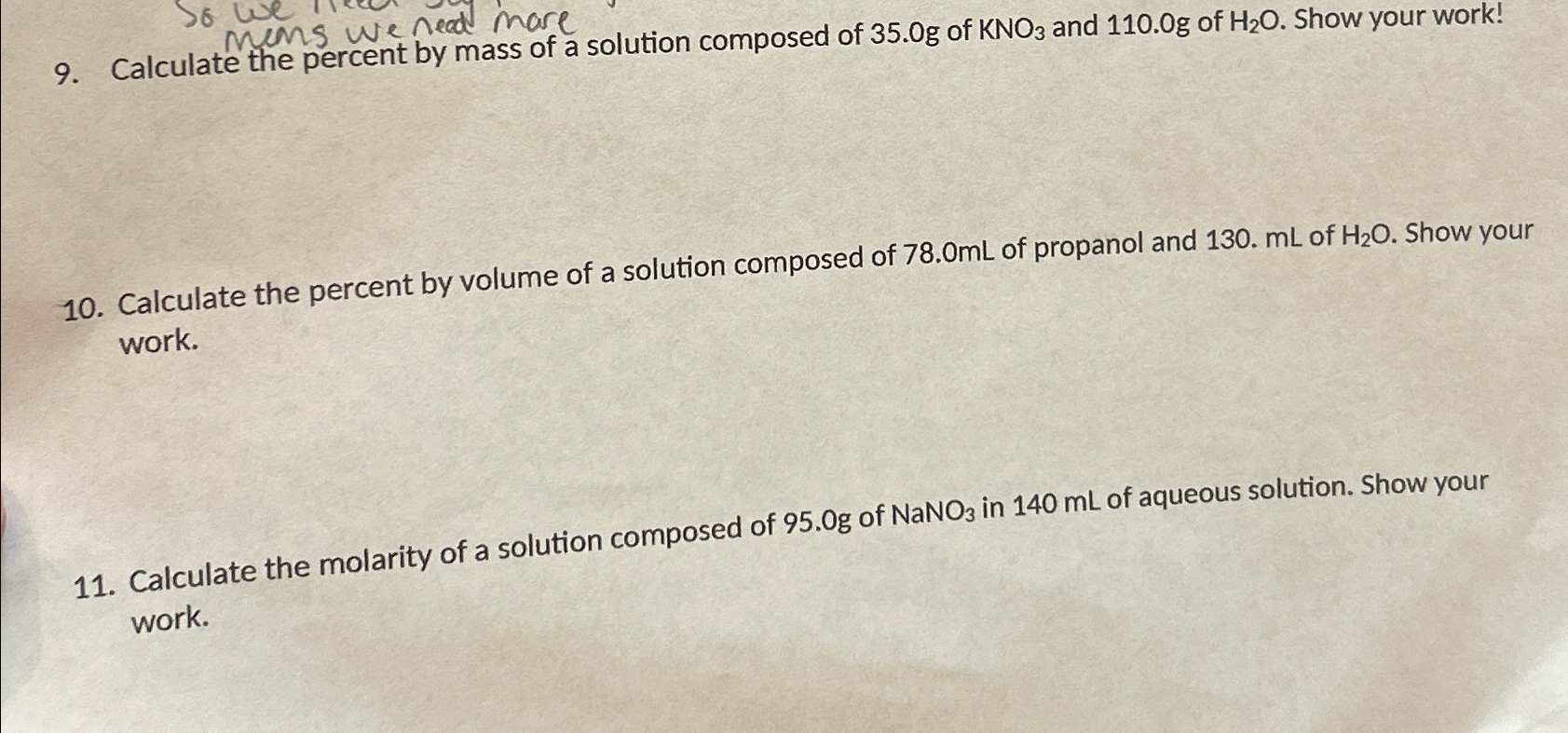 Solved Calculate the percent by mass of a solution composed | Chegg.com