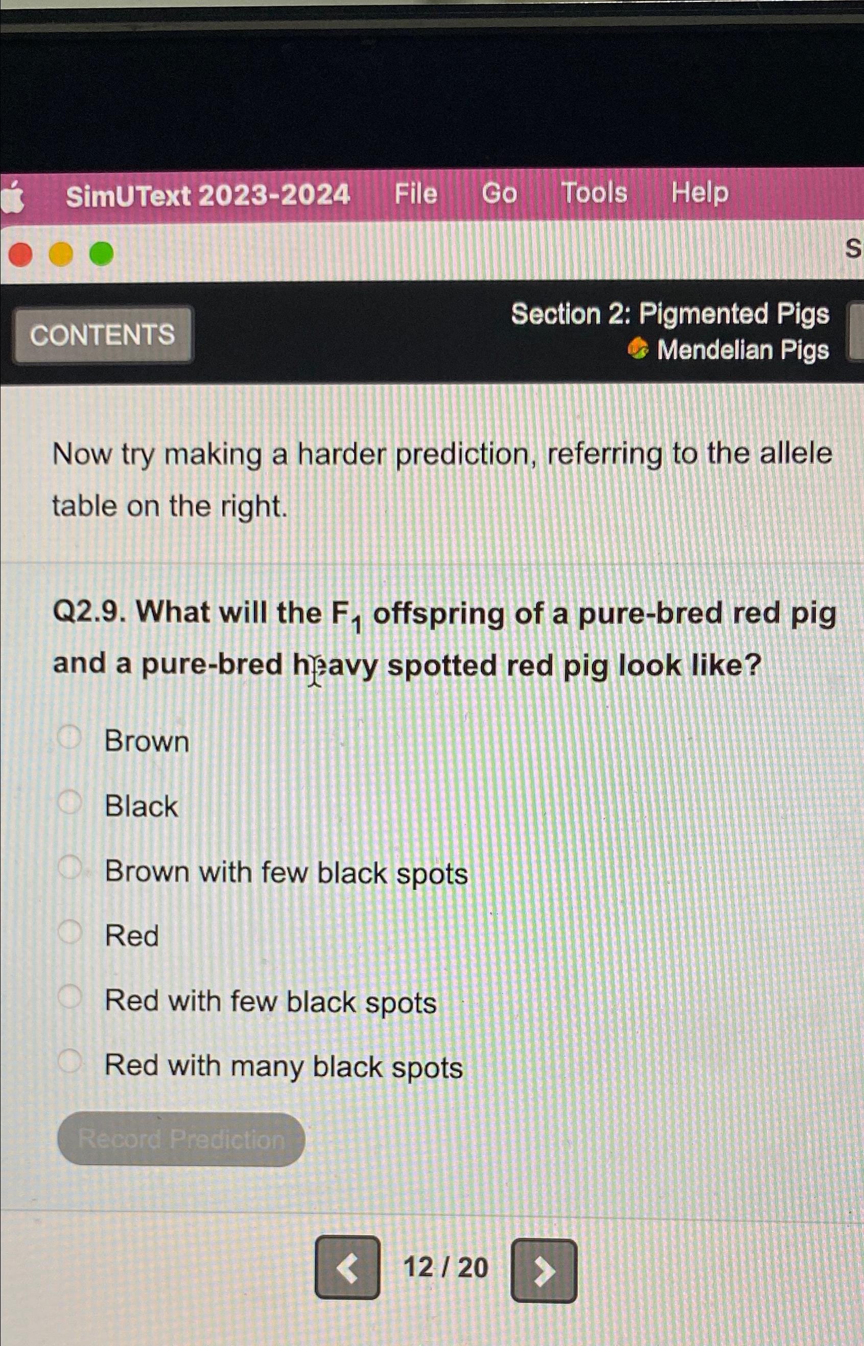 Solved SimUText 2023-2024FileGoToolsHelpCONTENTSSection 2: | Chegg.com