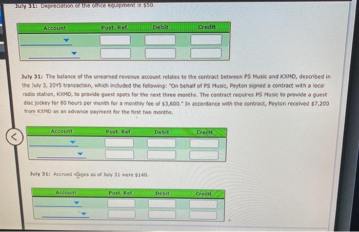 Solved Continuing Problem Chapter 3 - Instruction #1 The | Chegg.com