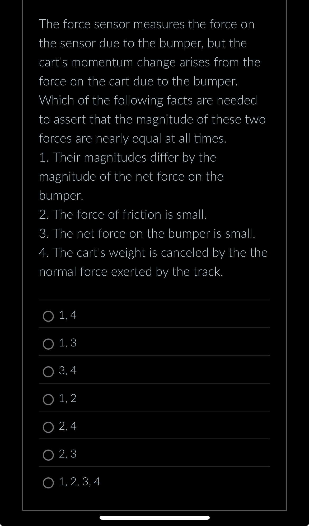 Solved The force sensor measures the force on the sensor due | Chegg.com