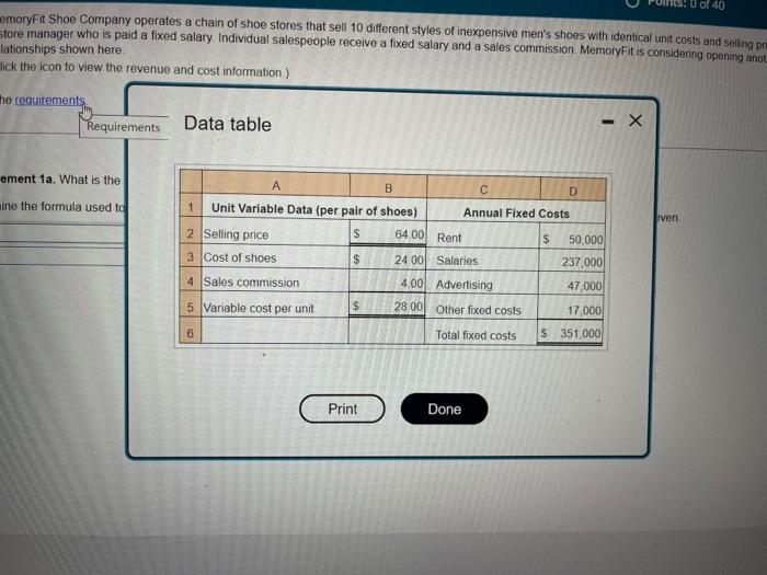 Solved cost colatonshiss show here IIIf (Cick the kon to | Chegg.com