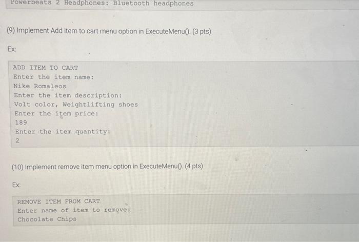 Solved 4 Implement The Printmenu0 Function In Main Cpp To 9823
