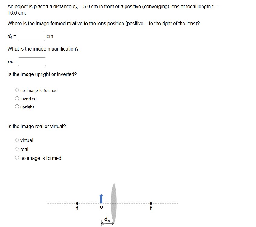 Solved An object is placed a distance | Chegg.com