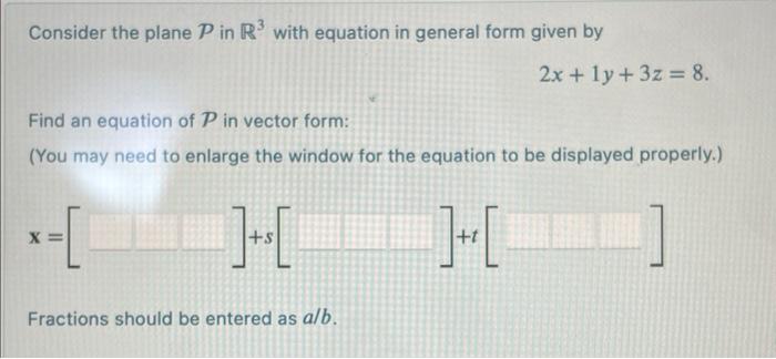 Solved Consider two planes in R3 given by the equations: | Chegg.com