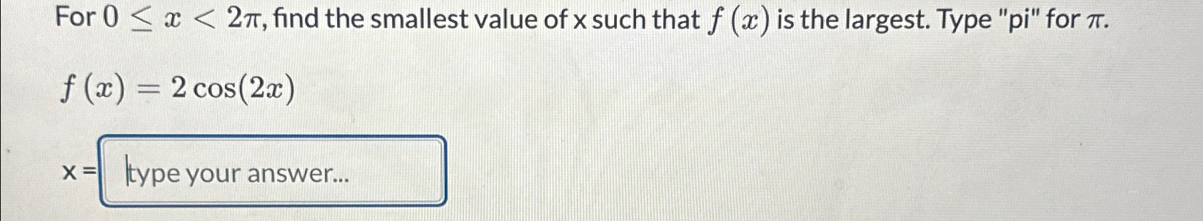 Solved For 0≤x
