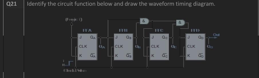 Solved Q21 ﻿Identify the circuit function below and draw the | Chegg.com
