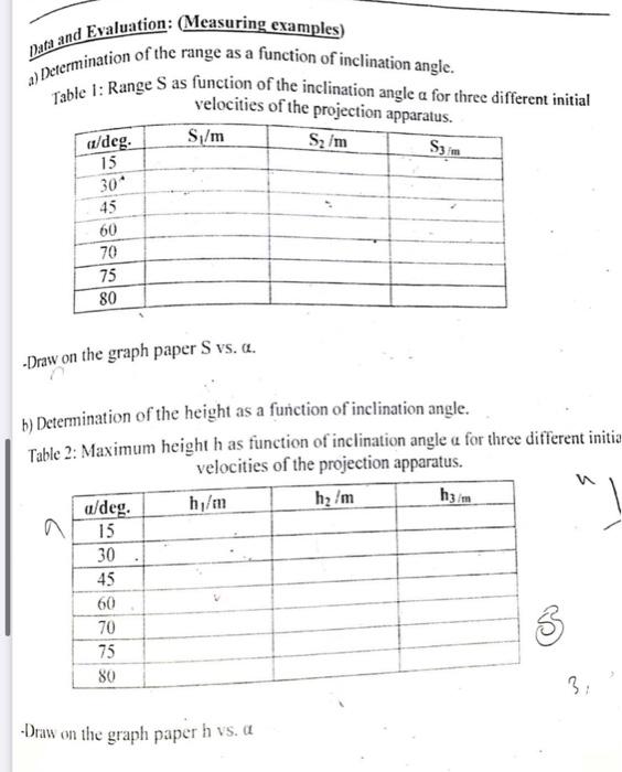 Solved EXPERIMENT -4- Motion In Two Dimensions Projectiles | Chegg.com
