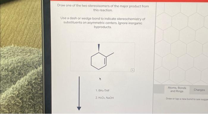 Solved Draw one of the two stereoisomers of the major | Chegg.com