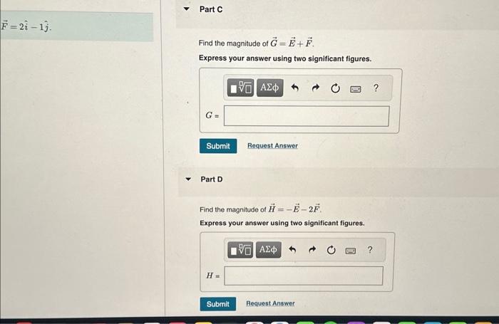 Solved Let E=2i^+1j^ and F=2i^−1j^. Find the magnitude of E. | Chegg.com Solved Let E=2i^+1j^ and F=2i^−1j^. Find the magnitude of E. | Chegg.com