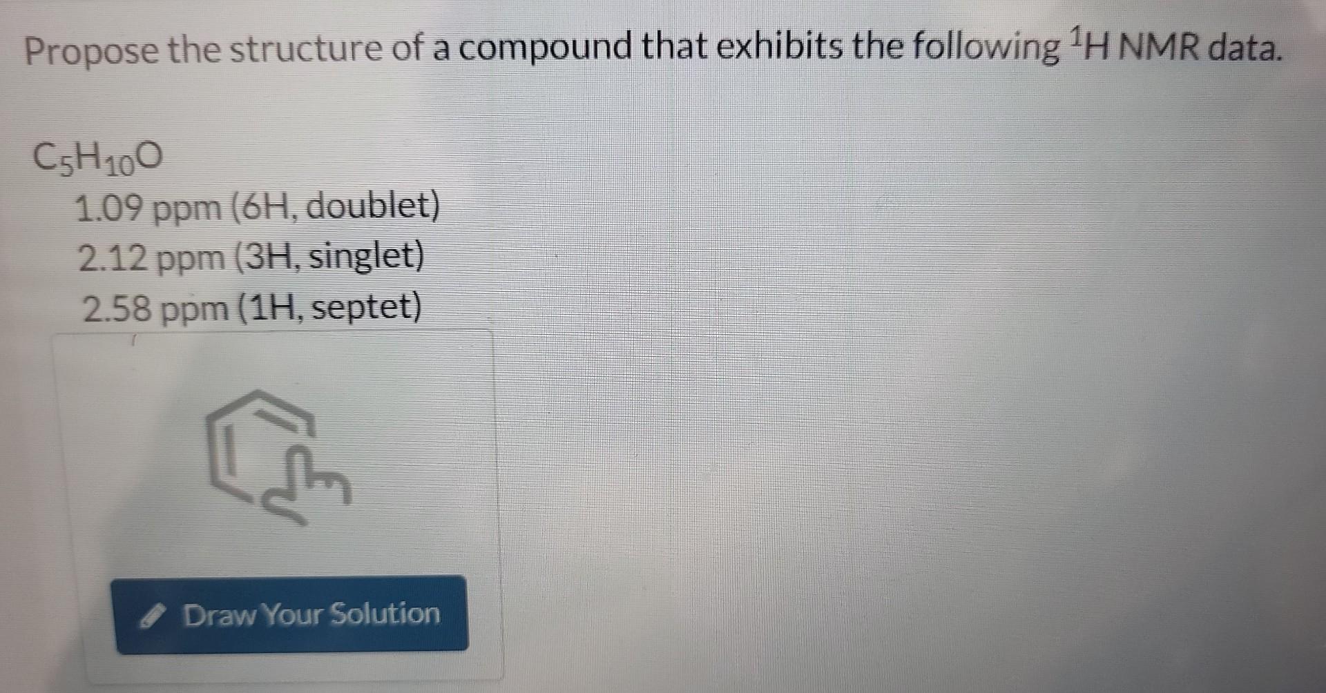 Solved Propose the structure of a compound that exhibits the | Chegg.com