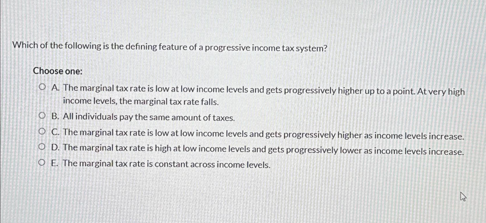 Solved Which of the following is the defining feature of a | Chegg.com