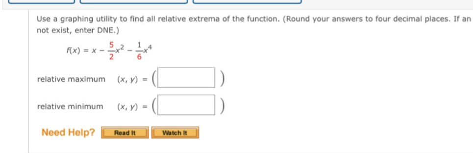 Solved Use a graphing utility to find all relative extrema | Chegg.com