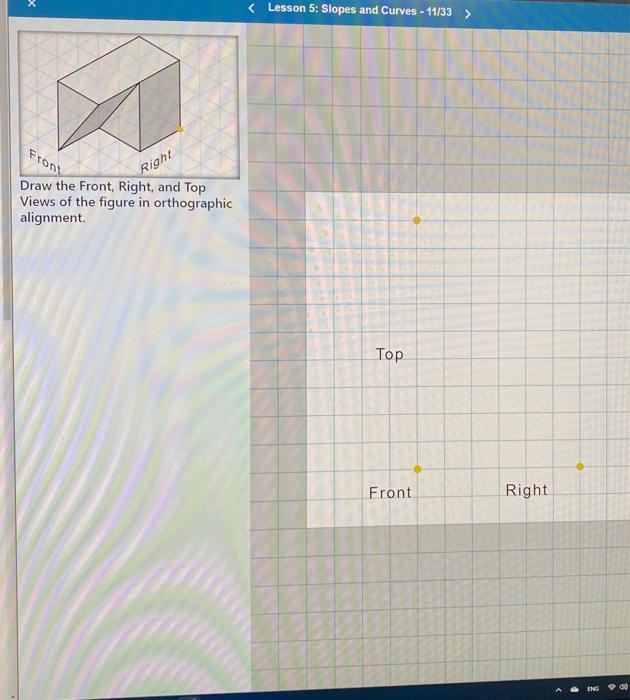 Solved Draw the Front, Right, and Top Views of the figure in | Chegg.com