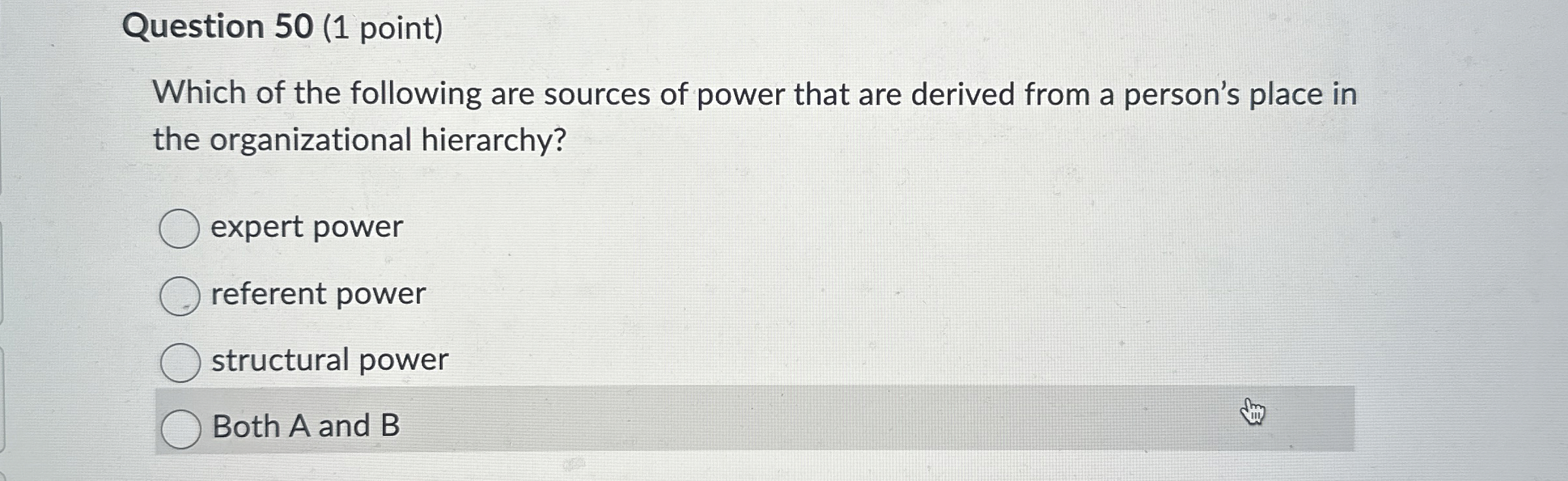 Solved Question 50 (1 ﻿point)Which of the following are | Chegg.com