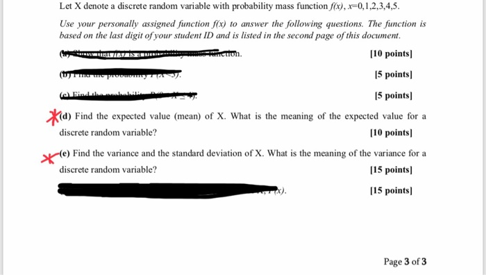 Solved Probability mass function f(x) f(x) = b (4x+6), | Chegg.com