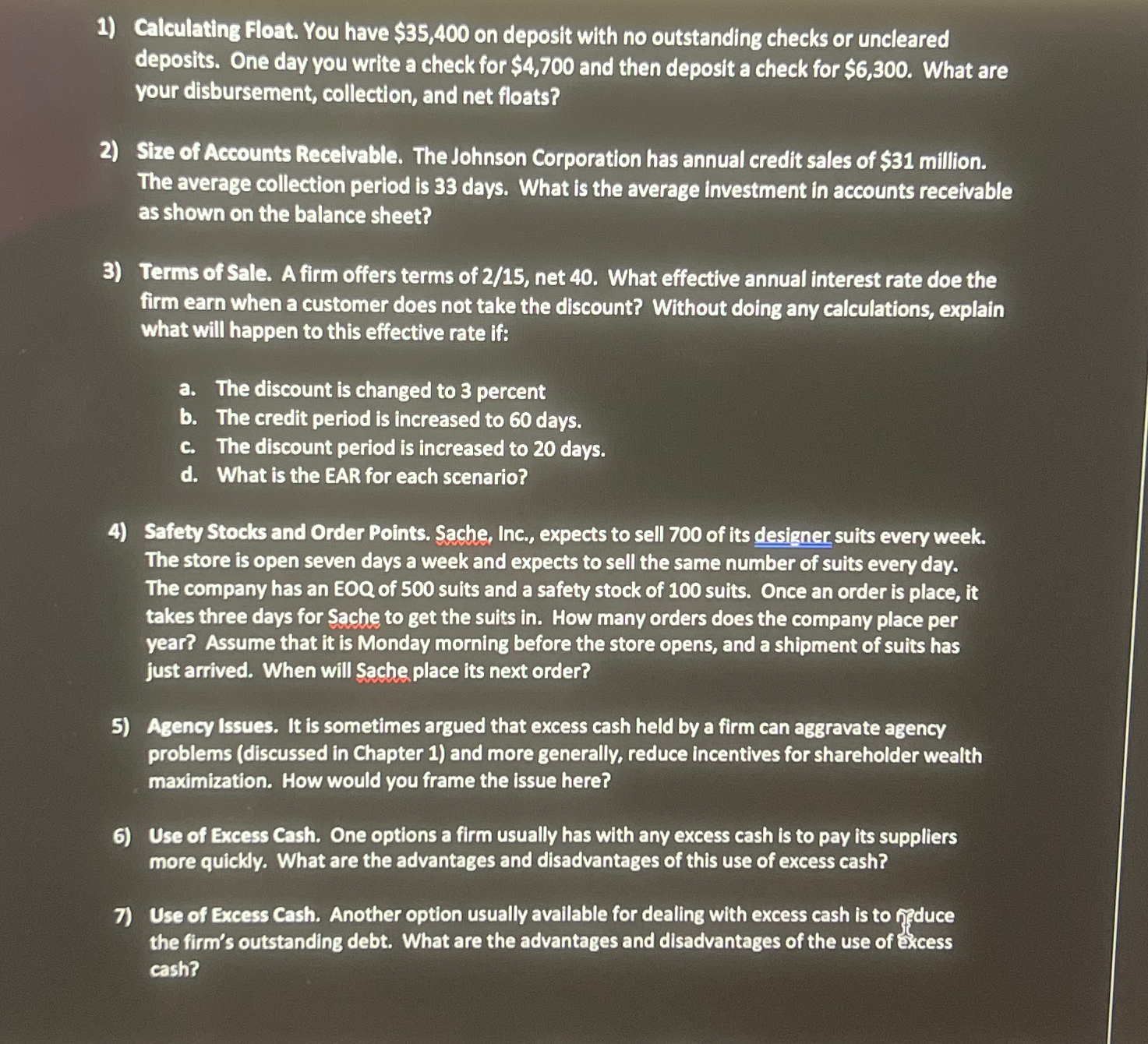 Solved Calculating Float. You have $35,400 ﻿on deposit with | Chegg.com
