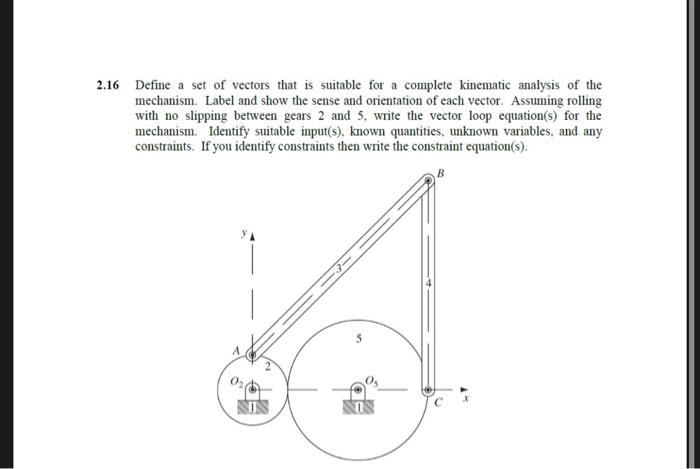 Solved 2.16 Define a set of vectors that is suitable for a | Chegg.com