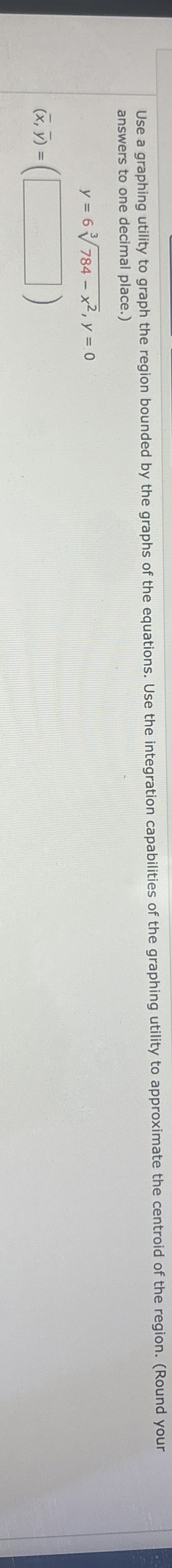 Solved Use a graphing utility to graph the region bounded by | Chegg.com