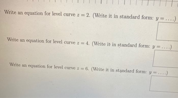 Solved (10 points) Sketch the graphs of three level curves | Chegg.com
