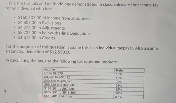 Solved . Using the formula and methodology demonstrated in | Chegg.com