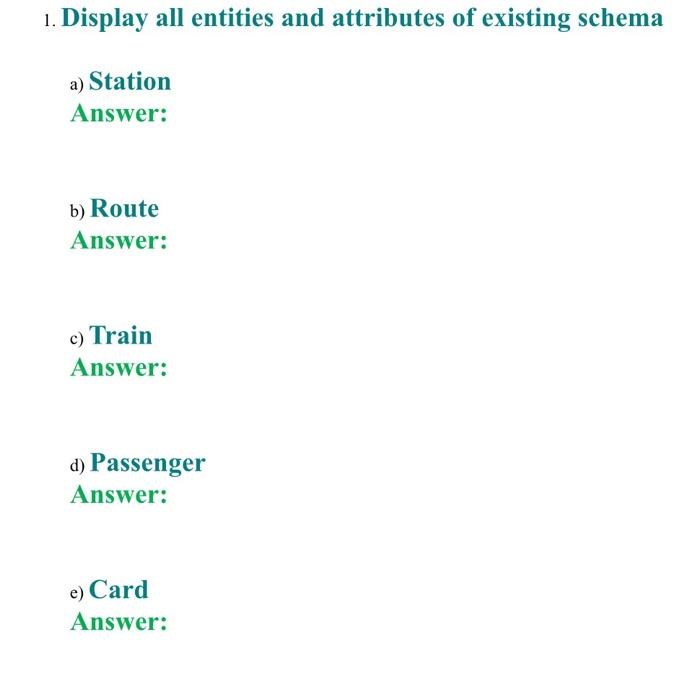Solved STATION StationID Station Name ActiveSince 12345 | Chegg.com