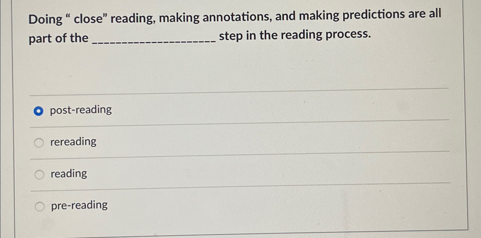 Solved Doing " ﻿close" reading, making annotations, and | Chegg.com