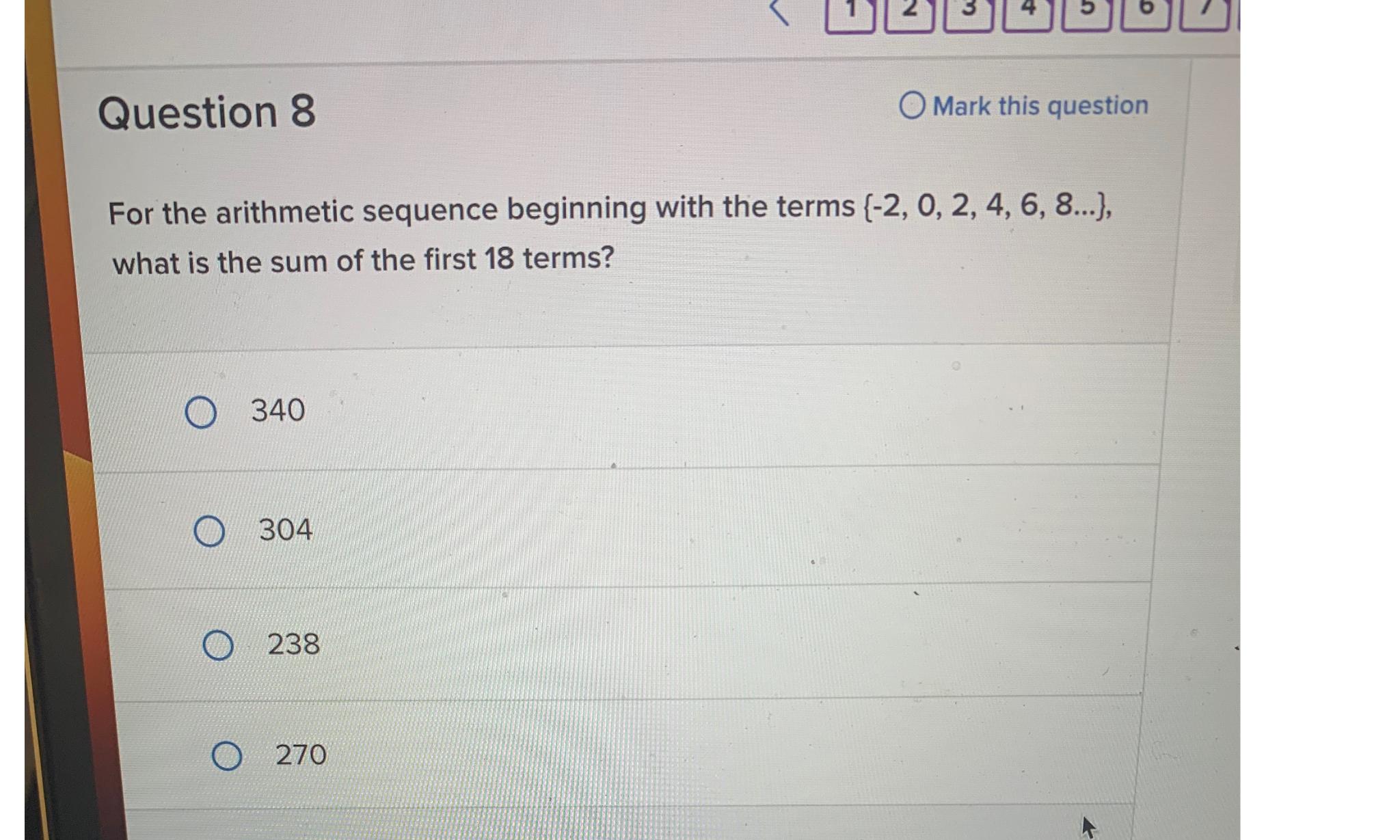 Solved Question 8Mark this questionFor the arithmetic | Chegg.com
