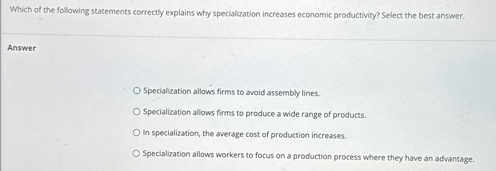 Solved Which of the following statements correctly explains | Chegg.com
