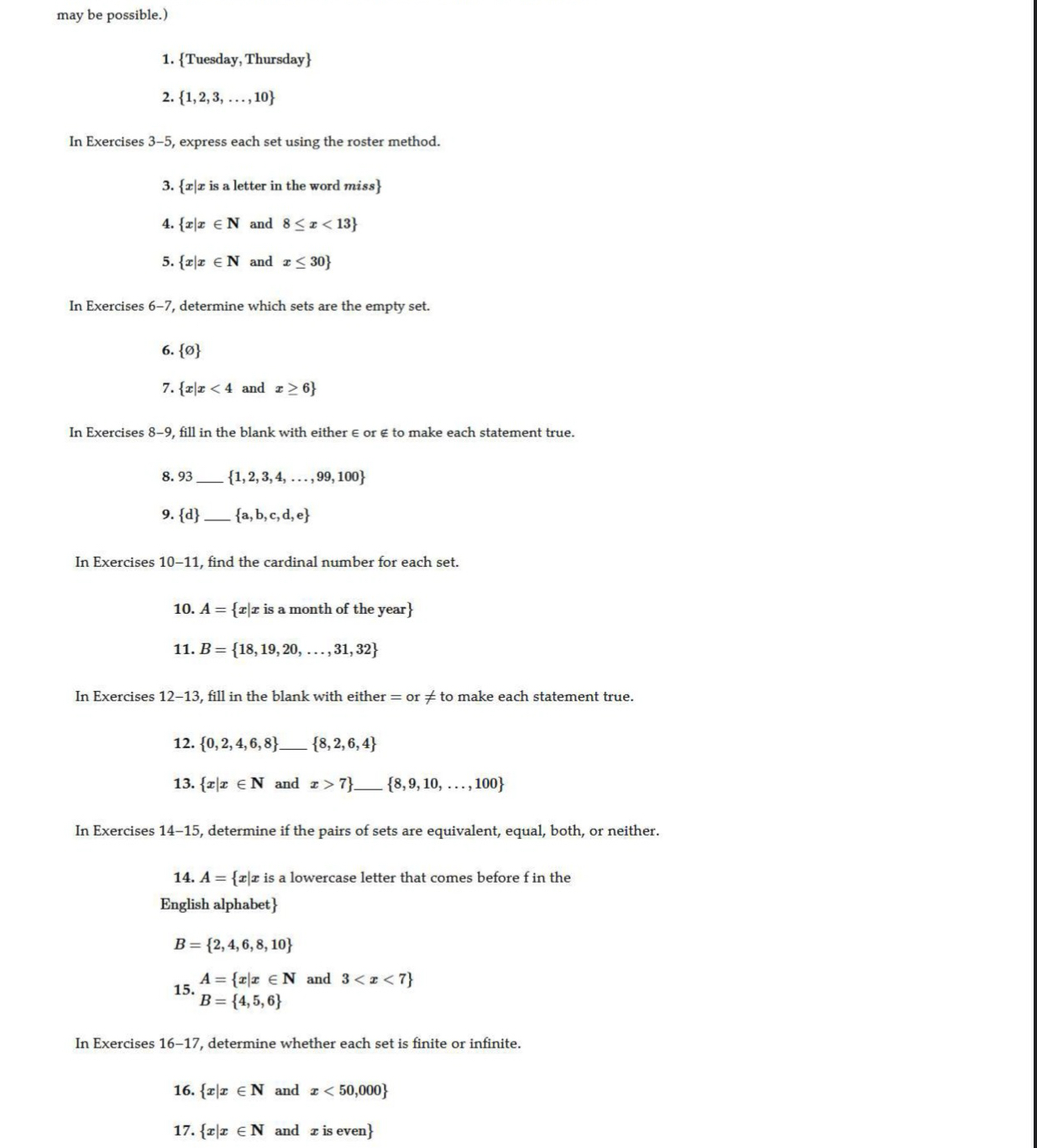 Solved may be possible.){Tuesday, ﻿Thursday | Chegg.com