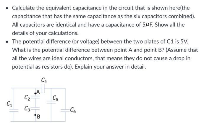 Solved • Calculate the equivalent capacitance in the circuit | Chegg.com