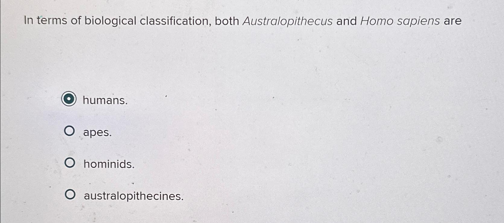 Solved In terms of biological classification, both | Chegg.com