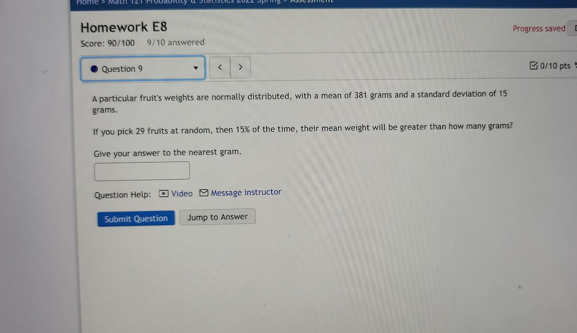 Solved Home > Math Homework E8 Progress saved I Score: | Chegg.com