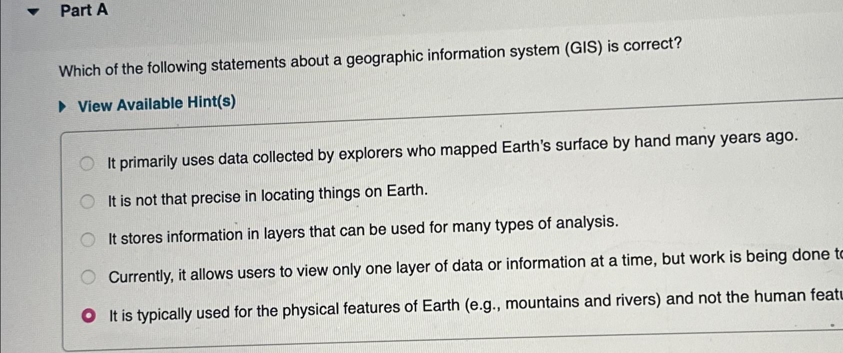 Solved Part AWhich of the following statements about a | Chegg.com