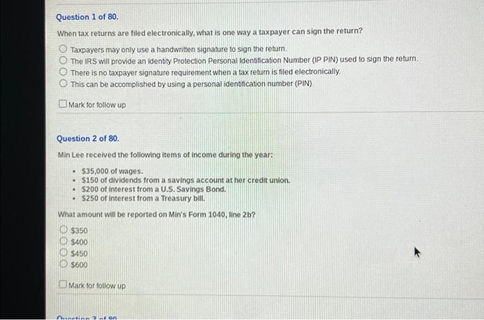 Solved When tax returns are filed electronically, what is | Chegg.com