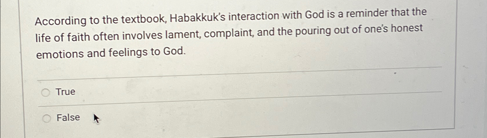 Solved According to the textbook, Habakkuk's interaction | Chegg.com