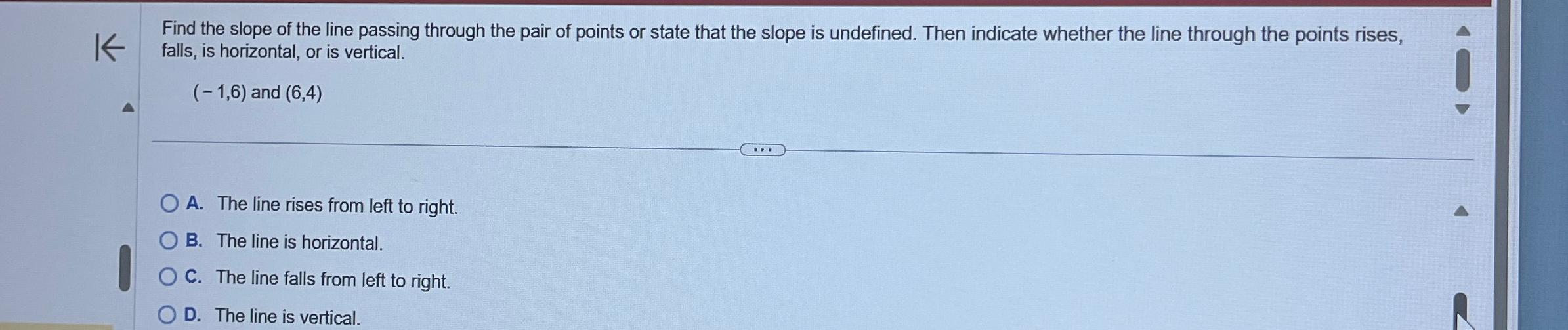 Solved Find the slope of the line passing through the pair | Chegg.com