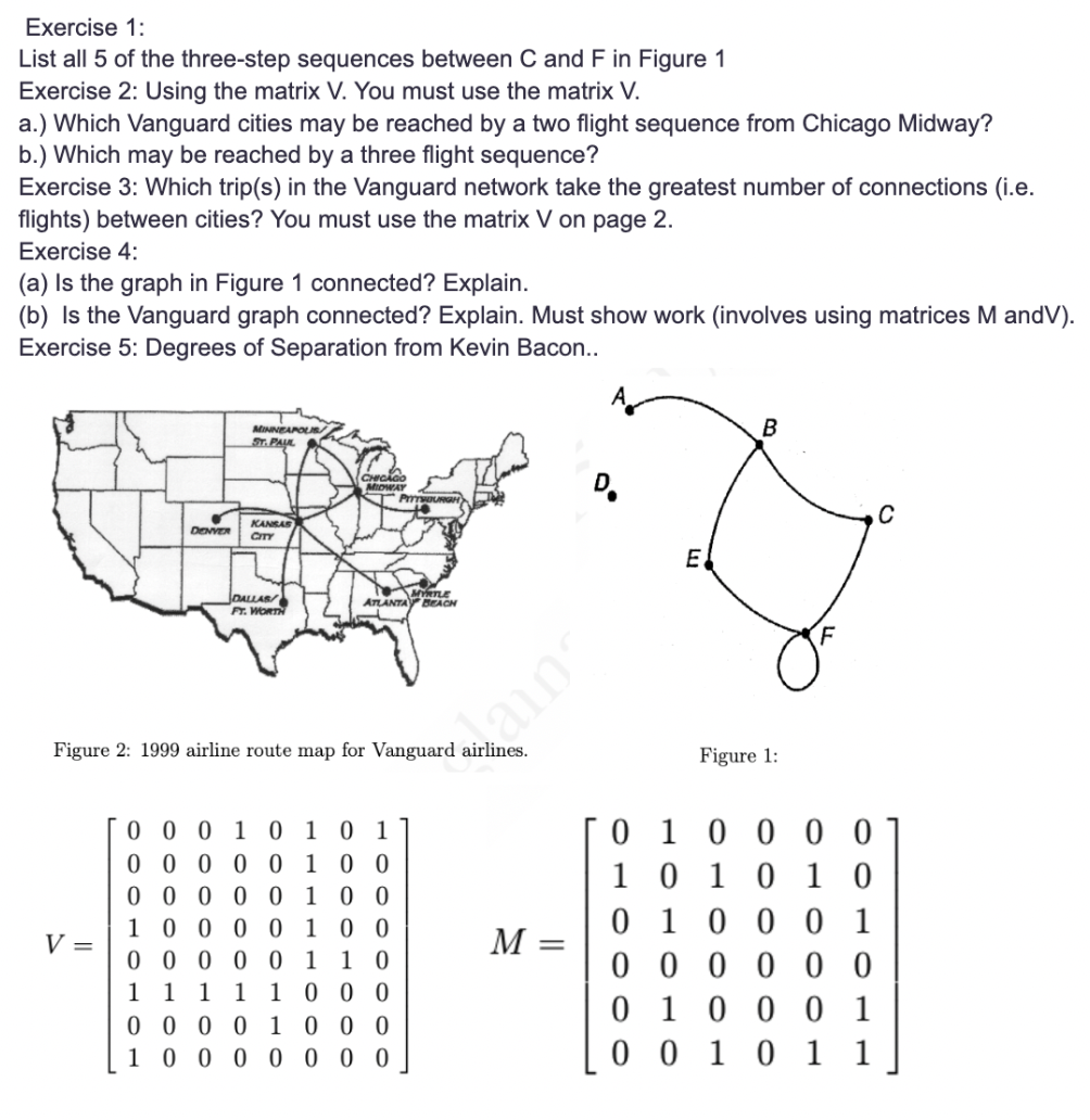Solved Exercise 1:List all 5 ﻿of the three-step sequences | Chegg.com