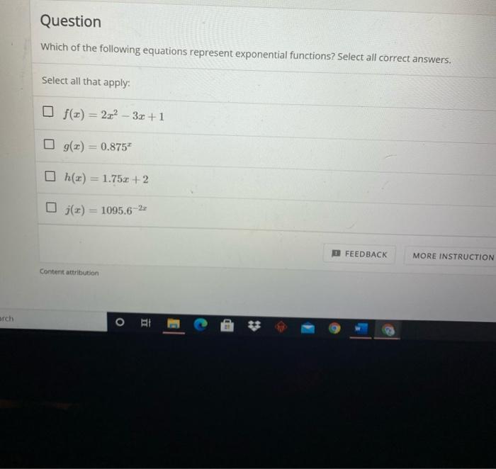 Solved Question Which of the following equations represent | Chegg.com