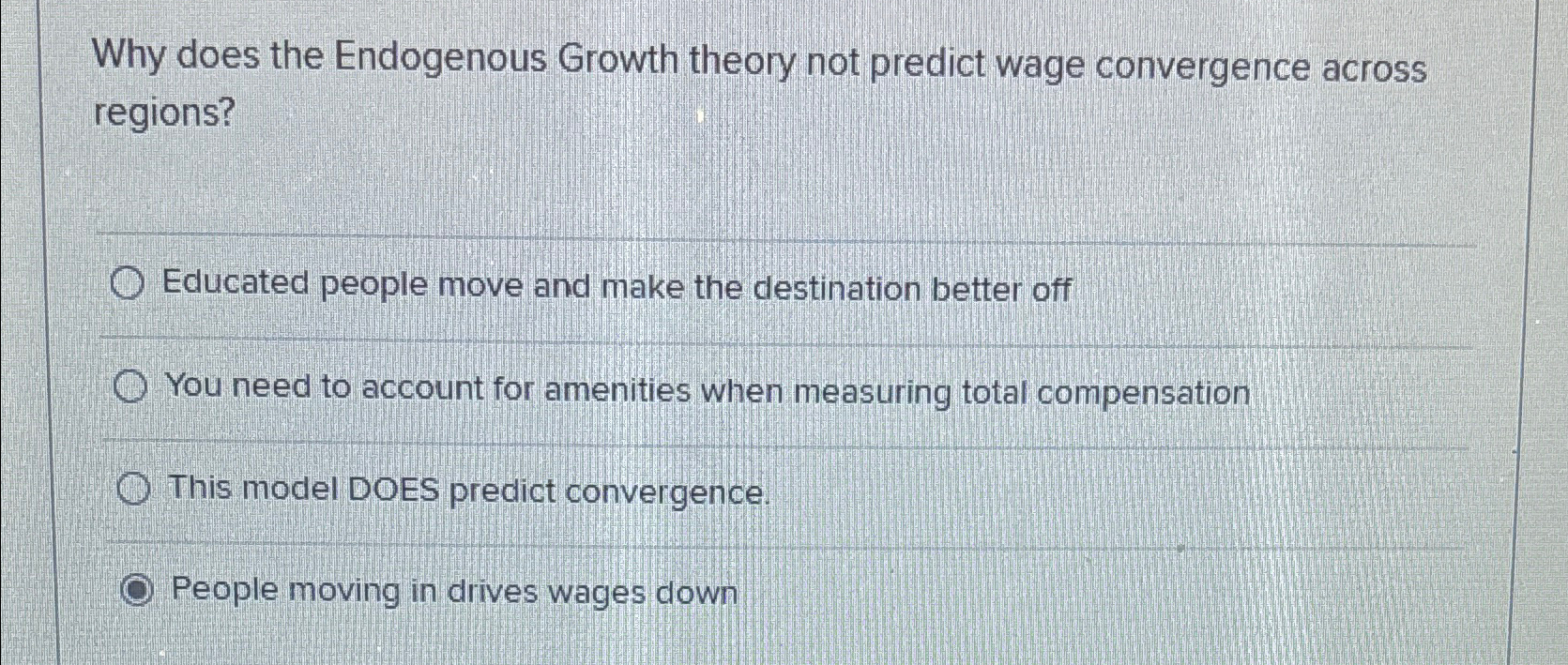 Solved Why does the Endogenous Growth theory not predict | Chegg.com