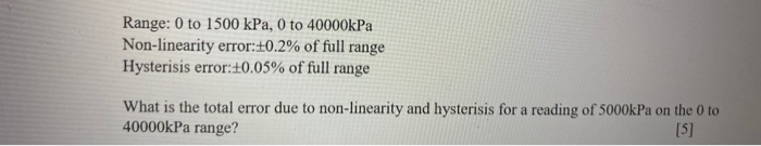 Solved Question 6 A What Is The Non Linearity Error As A 3343