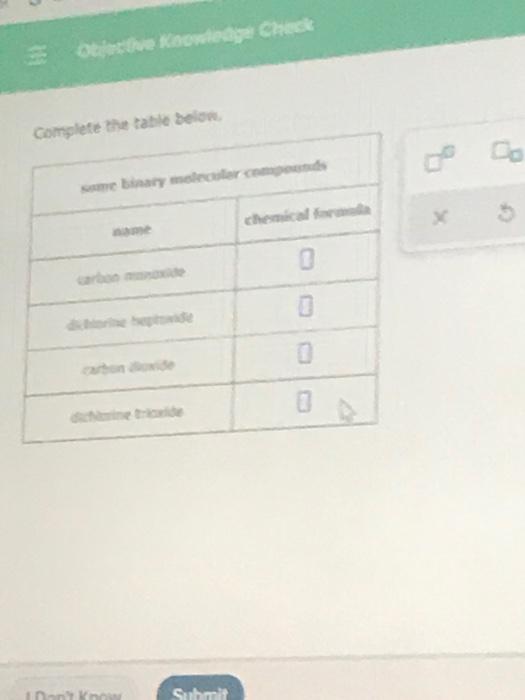 Solved Oferte Knowledge Check Complete the table below | Chegg.com