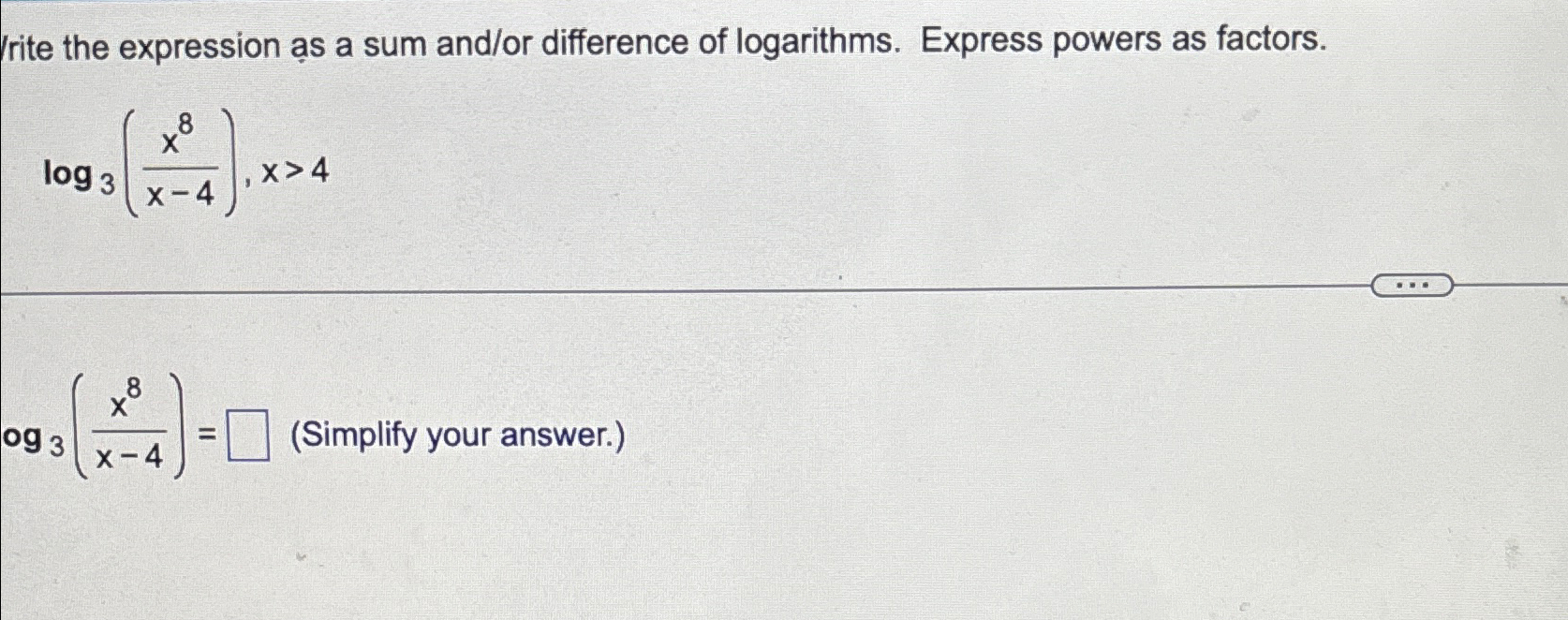rite the expression as a sum and/or difference of | Chegg.com