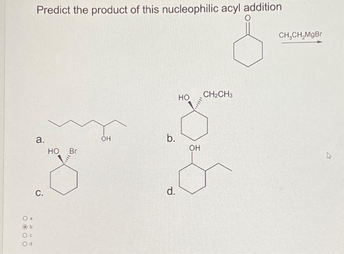 Solved Predict the product of this nucleophilic acyl | Chegg.com