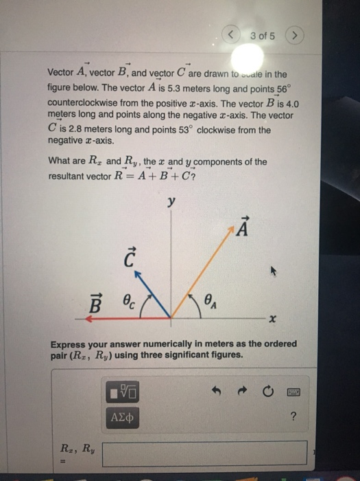 Solved mencally using the component method. Part C Vector A, | Chegg.com