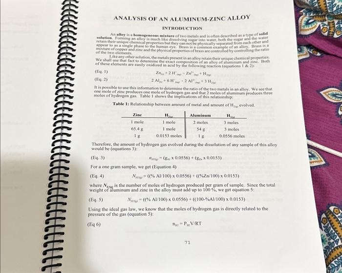 Solved Prelaboratory Assignment: Analysis of an | Chegg.com