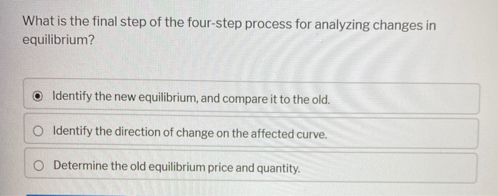 Solved What is the final step of the four-step process for | Chegg.com