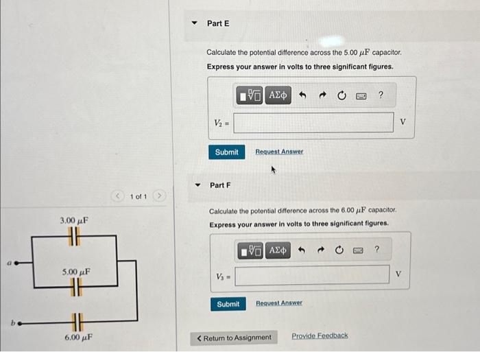 Solved Calculate the charge on the 6.00μF capacitor. Express | Chegg.com