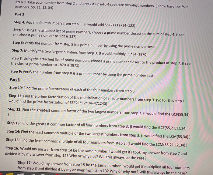 Solved step one and 2 not added in picture. instruction to | Chegg.com