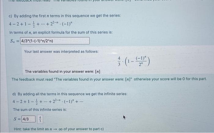 Solved A Geometric Sequence Consider a geometric sequence an | Chegg.com