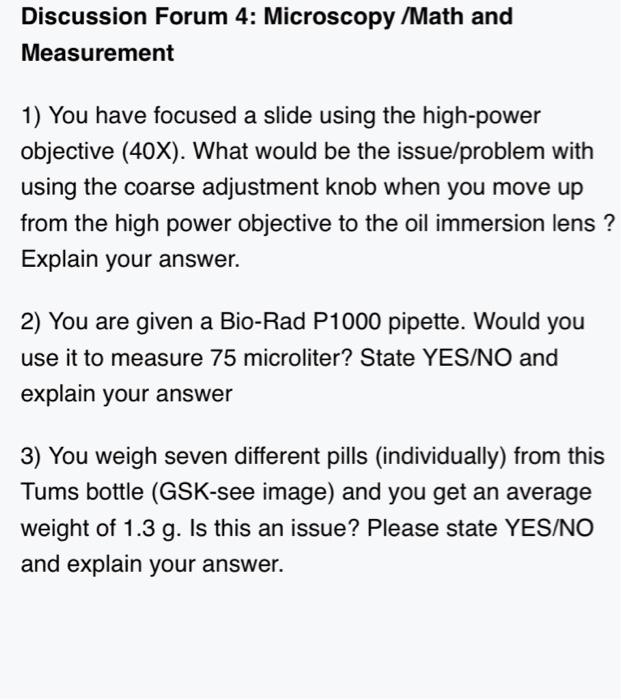 Solved 1) You have focused a slide using the high-power | Chegg.com